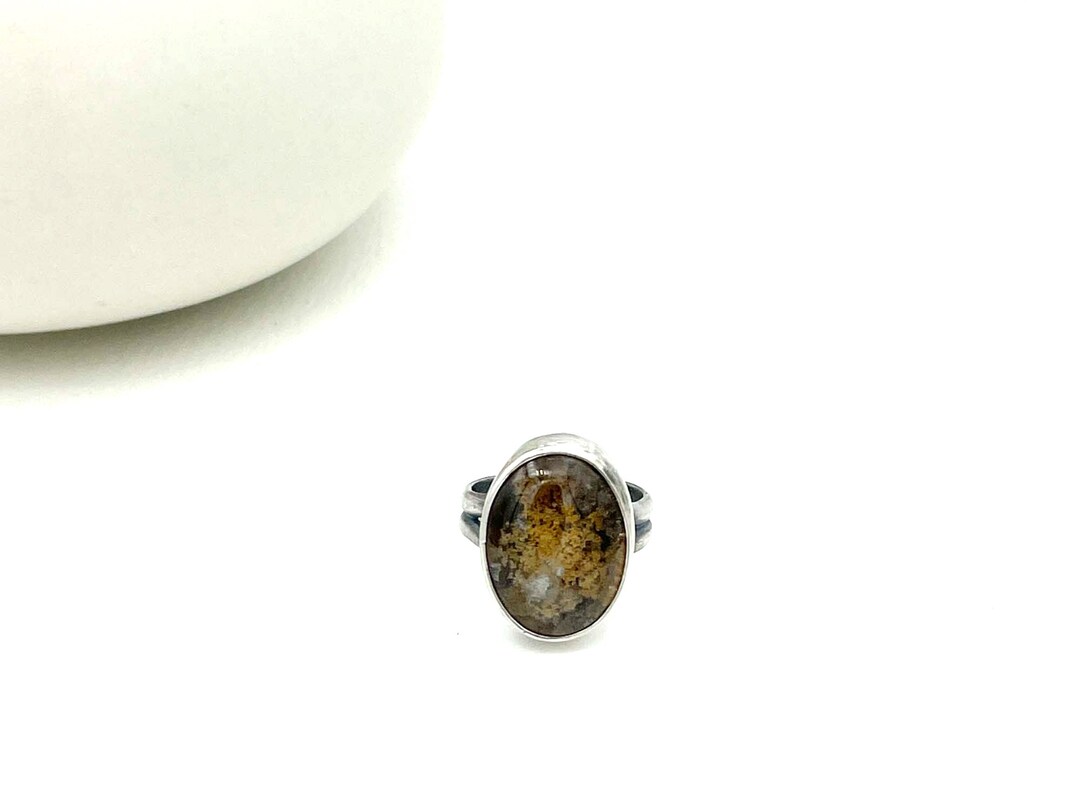 Lodolite Ring Sterling Silver Garden Quartz Boho Jewelry - Etsy