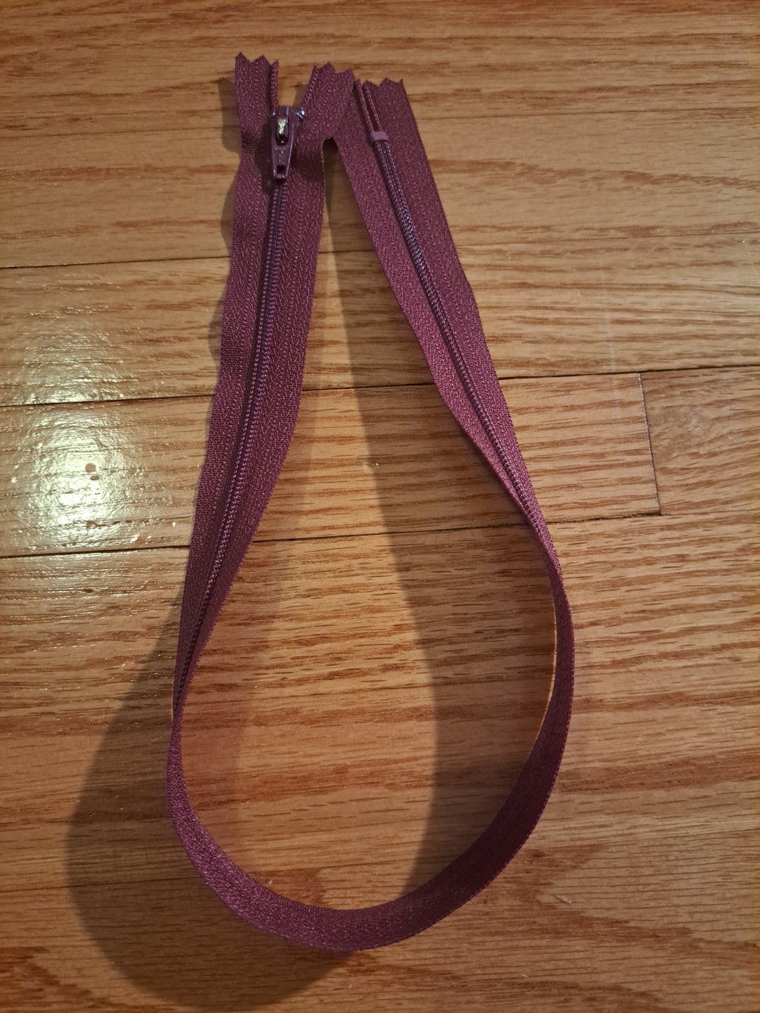 18 Maroon YKK Zipper Closed Bottom Light Weight 3 - Etsy