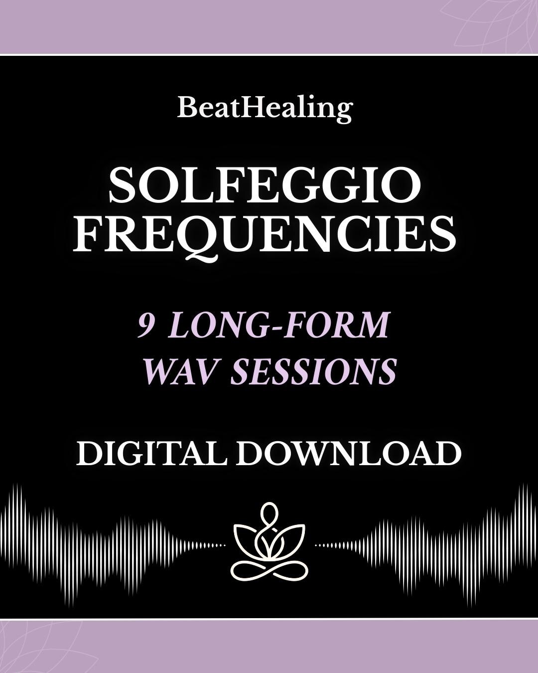 9 Solfeggio Frequencies Sound Pack | Long-form WAV Audio for Relaxation ...
