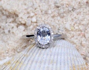 Goshenite ring | Etsy