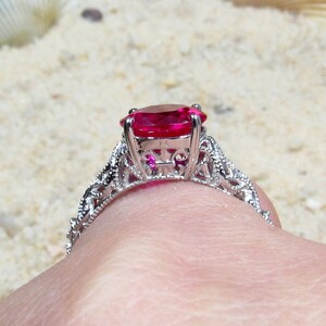 2ct Andromeda 8mm Ruby Engagement Ring Antique Style - Etsy