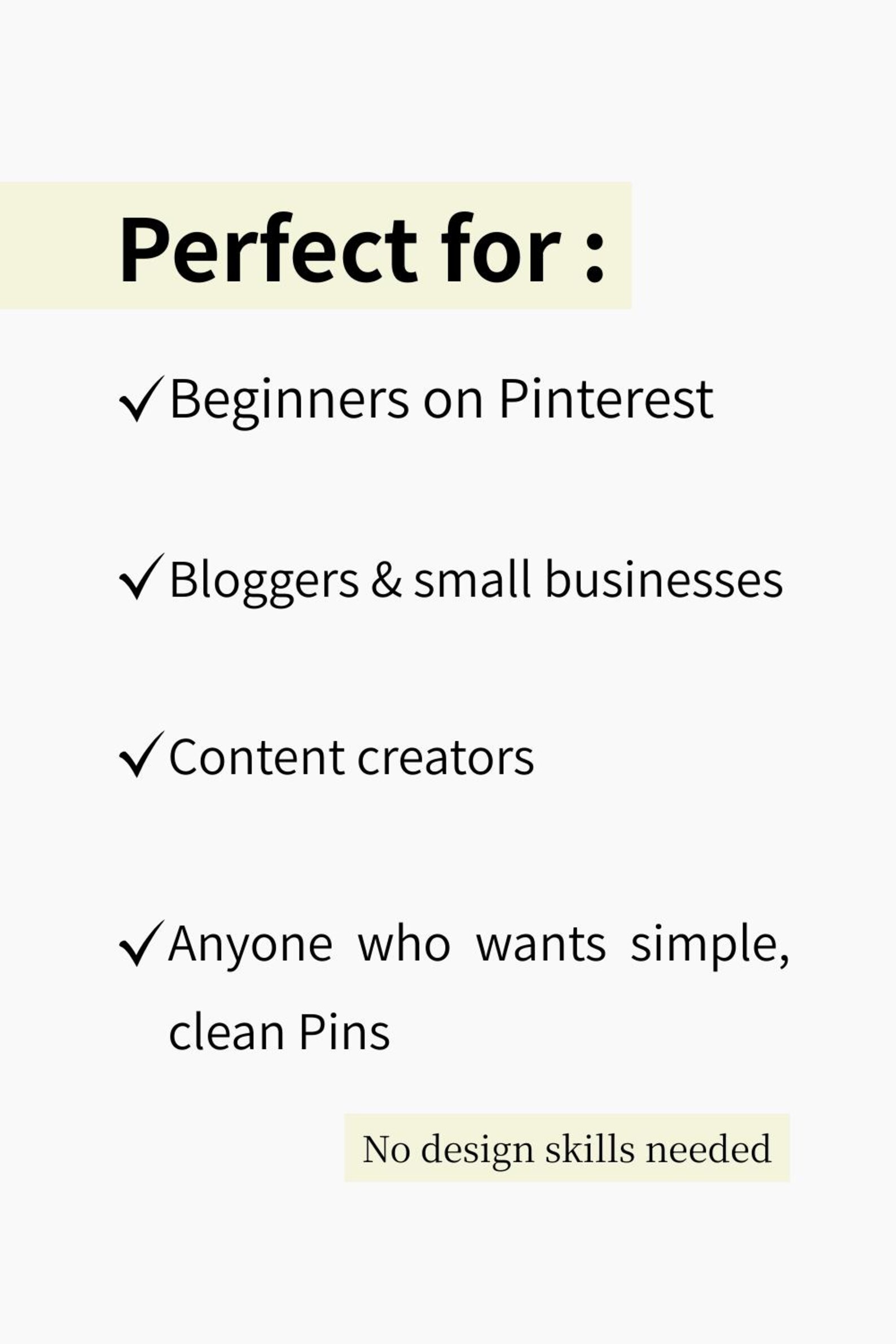 Pinterest Canva Template for Beginners | Easy Editable Pin Design - Etsy