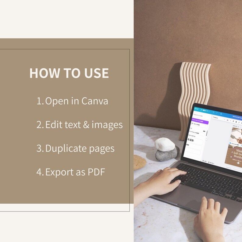 Mental Reset Workbook Canva Template | Minimal Self Care Journal ...