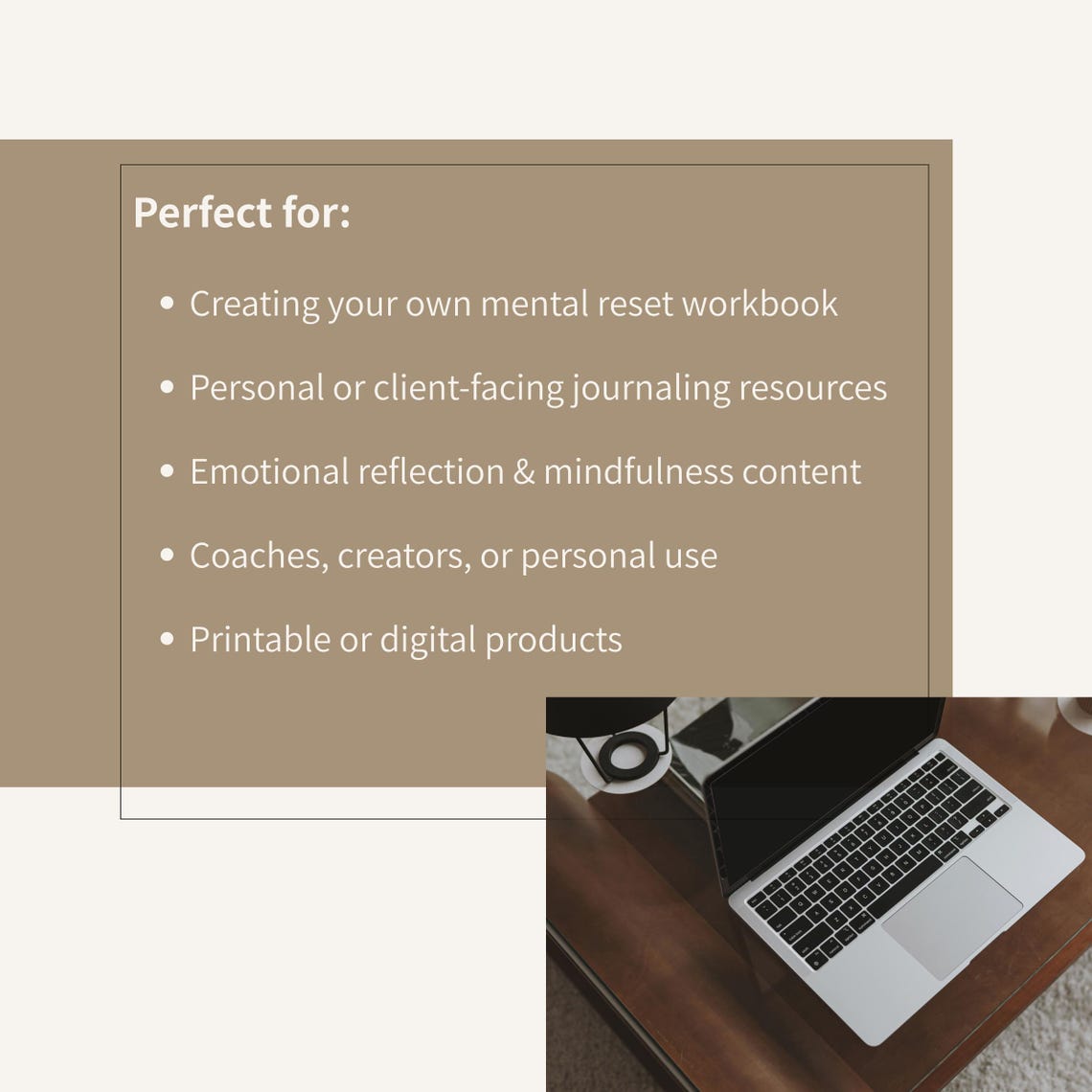 Mental Reset Workbook Canva Template | Minimal Self Care Journal ...
