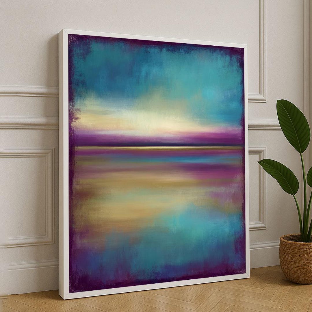 Abstract Color Field Canvas Print - Rothko Style, Blue Purple Decor - Etsy