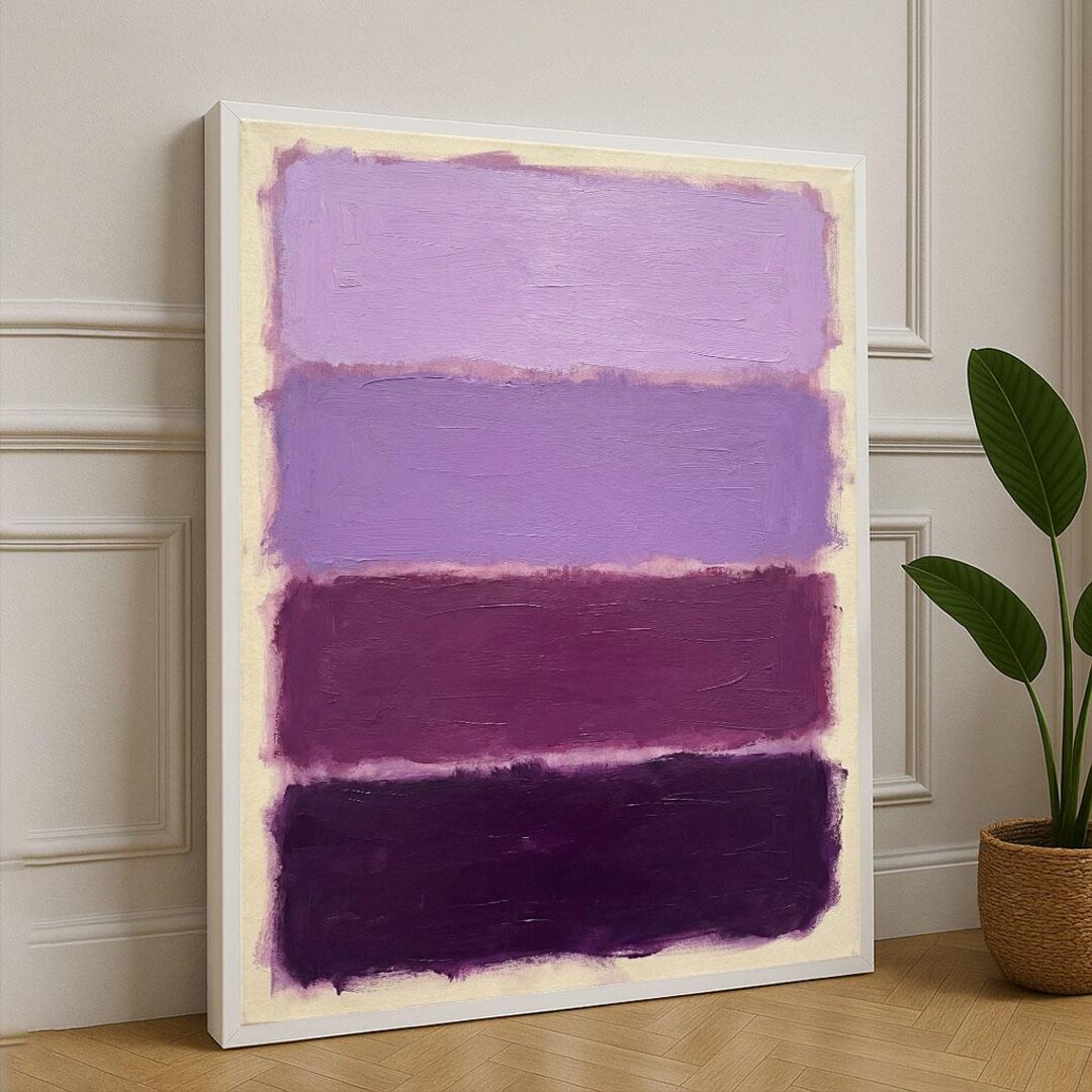 Mark Rothko Inspired Purple Canvas Deep and Bright Purple Tones ...