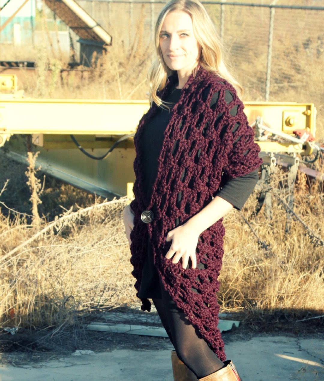 Crochet Pattern - Easy - the Any Way Wrap - Etsy