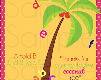 Chicka Chicka Boom Boom Birthday Party Invitation Digital - Etsy