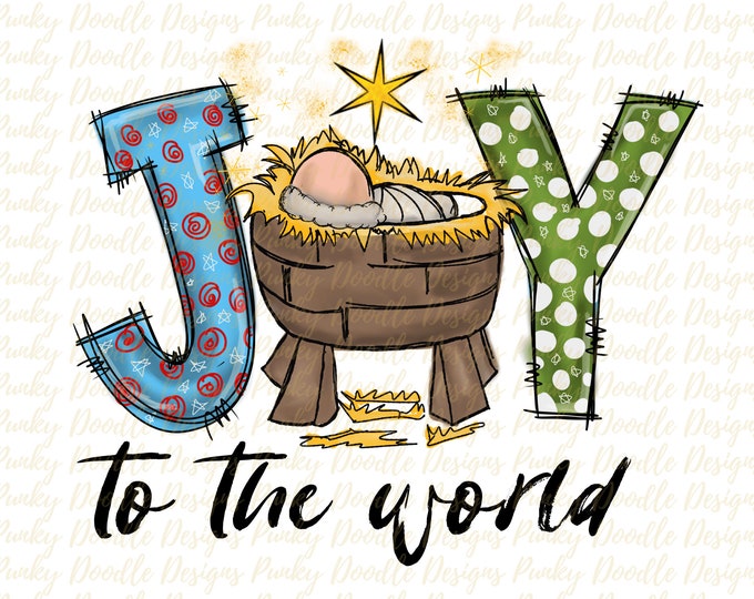 Joy to the World PNG Christian Christmas Baby Jesus Warm - Etsy