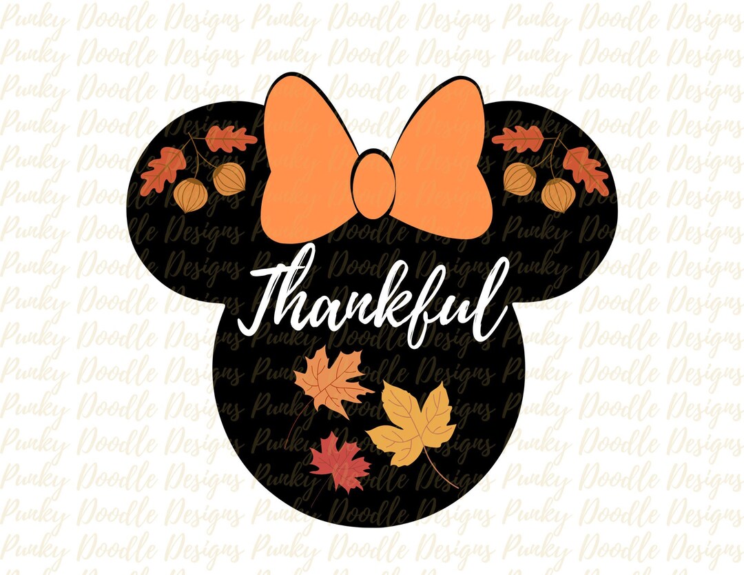 Minnie Thankful Png Minnie Fall Png Minnie Autumn Png Fall Png Autumn ...