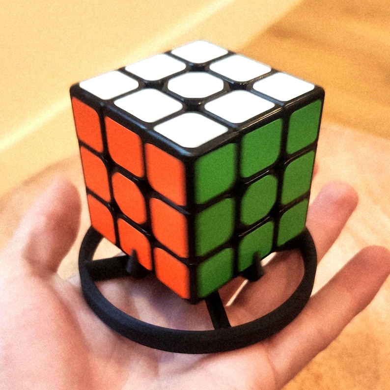 Spinning Rubik's Cube Stand - PLA Display Holder for 56-57mm Cubes - Etsy