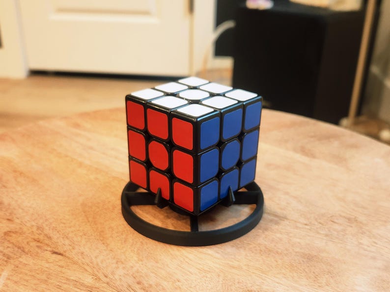 Spinning Rubik's Cube Stand - PLA Display Holder for 56-57mm Cubes - Etsy
