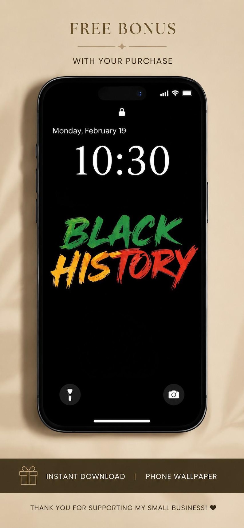 Black History Month Frame TV Art | Pan-african Colors Typography ...