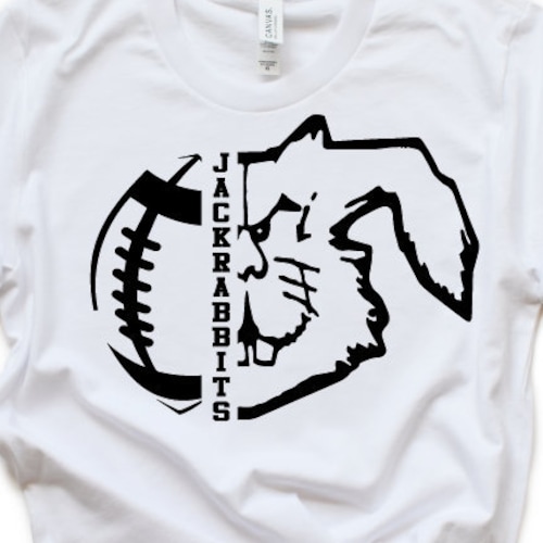 Jackrabbits Football SVG Jack Rabbit Mom T-shirt Design Mascot - Etsy