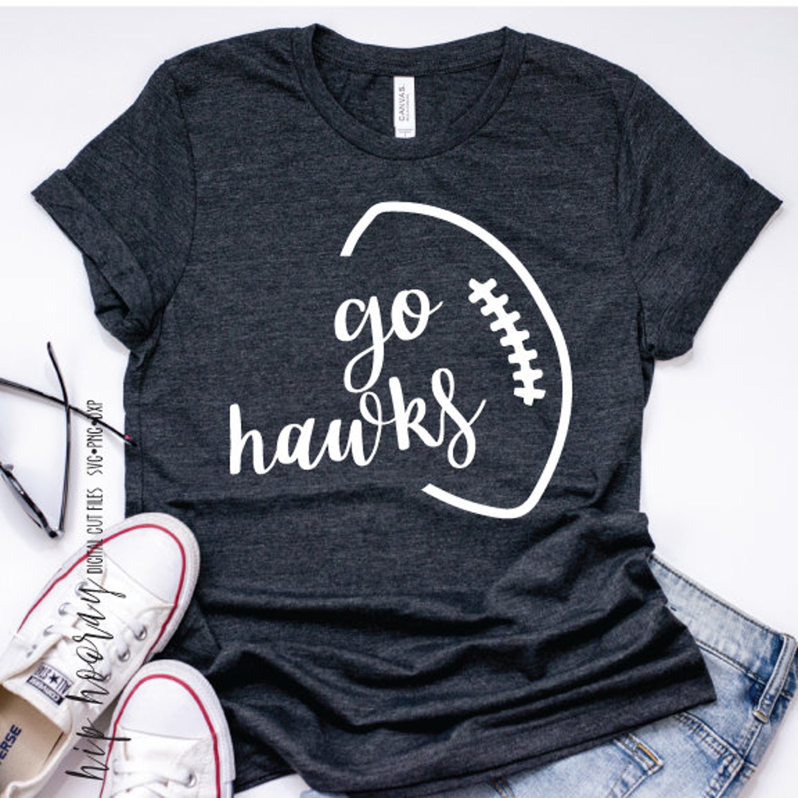 Go Hawks SVG Seahawks Hawk Football Tailgate Mom Shirt Fall - Etsy