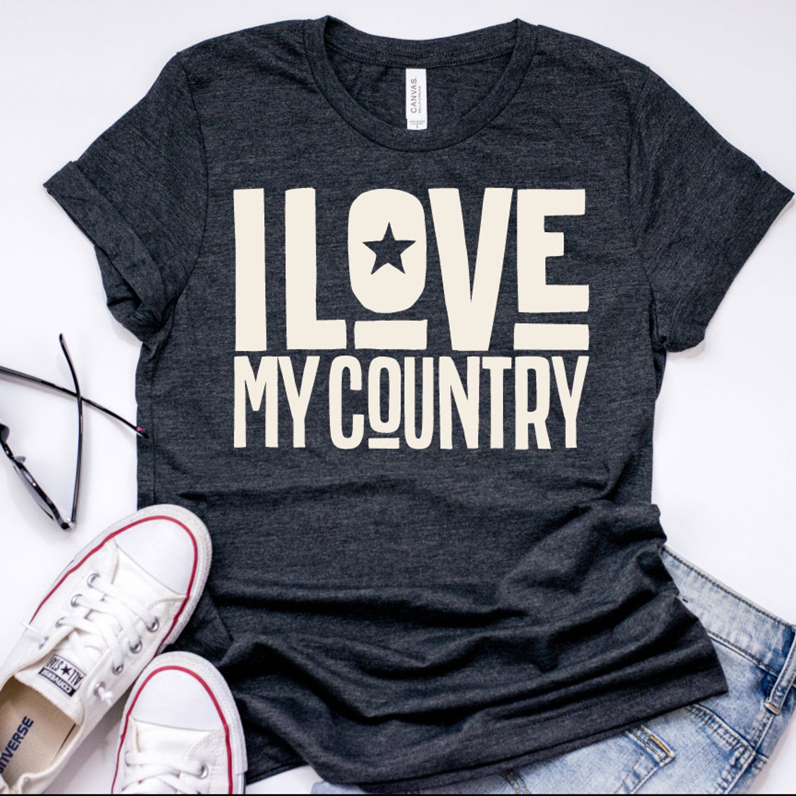 I Love My Country USA States Music America State Merica | Etsy