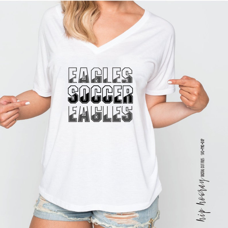 Eagles Soccer SVG Club FBC Soccer Mom Shirt Fall Friday Night | Etsy