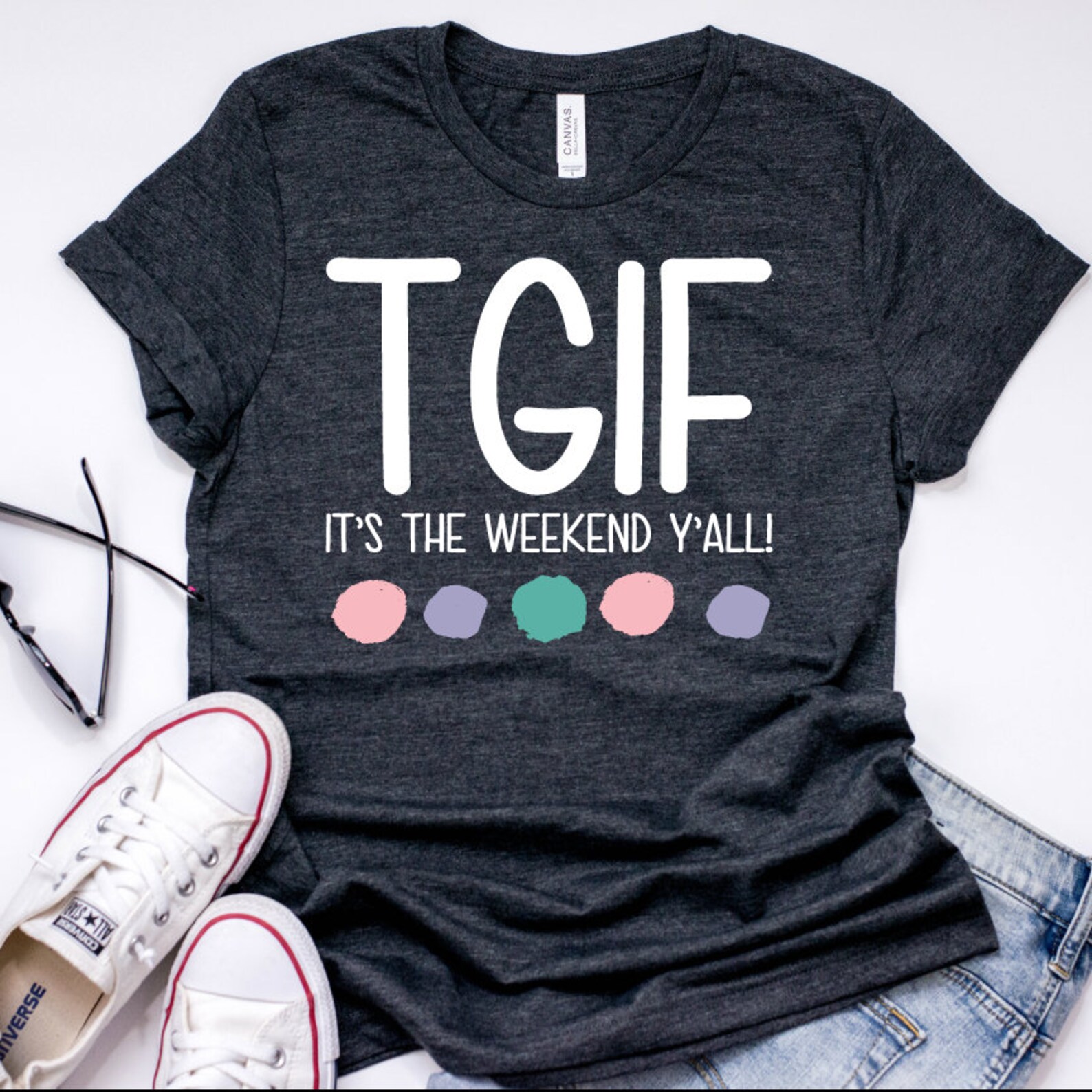 TGIF Weekend Yall Teacher Vacation Mommy TGIF Heat Transfer - Etsy