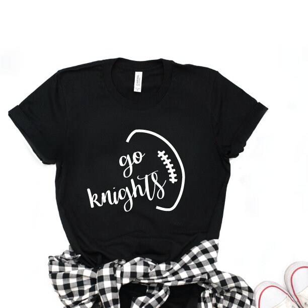 Go Knights SVG Football SVG Knight Mom T-shirt Design Mascot | Etsy