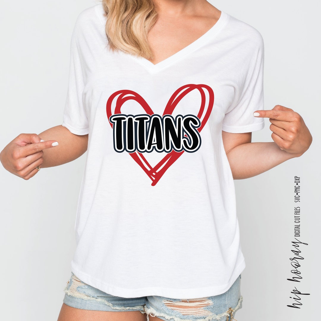 Titans Heart SVG Tee Shirt Cut File Football Soccer Fastpitch Mom ...