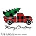 Christmas Truck SVG Green Buffalo Plaid SVG Tree Farm Nordic - Etsy