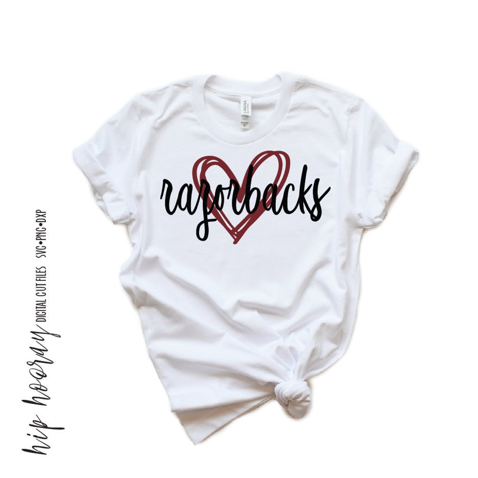 Razorback Heart Arkansas SVG Wooie Soo Pig Football Soccer | Etsy