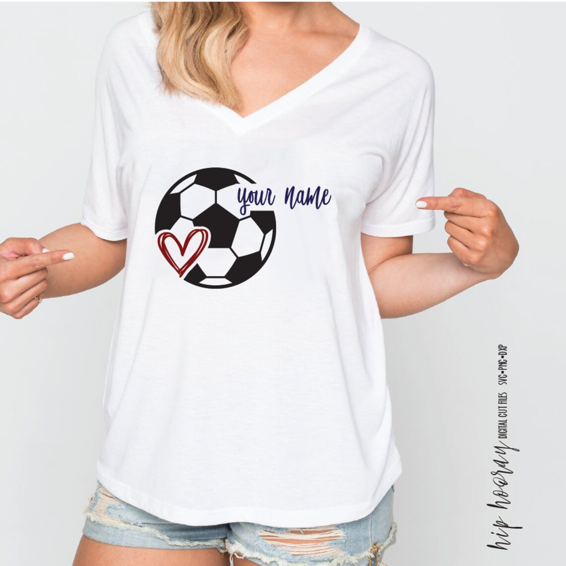 Soccer SVG Ball Heart FBC High School Spirit Middle Junior Mom - Etsy