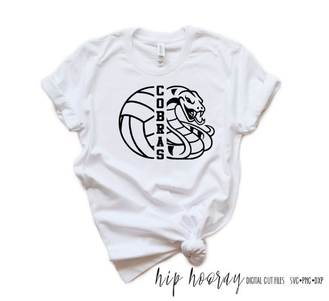 Cobras SVG Volleyball Cobra Court Mom School Spirit Middle Junior T ...