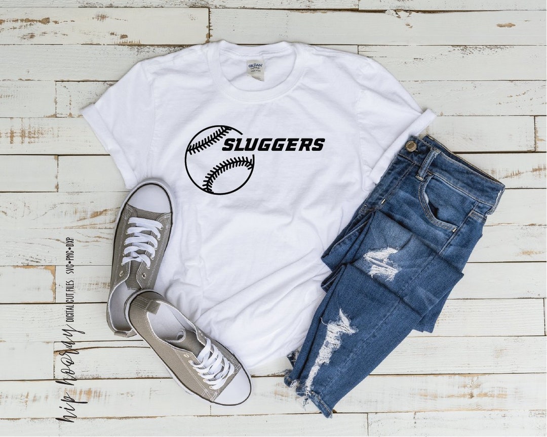 Sluggers Baseball SVG Mom Fastpitch Softball Tee Ball Little League ...
