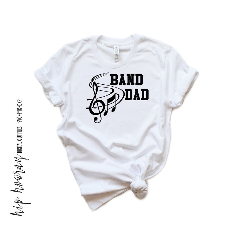 Band DAD SVG Music Marching Band Music Note Dad Tshirt - Etsy