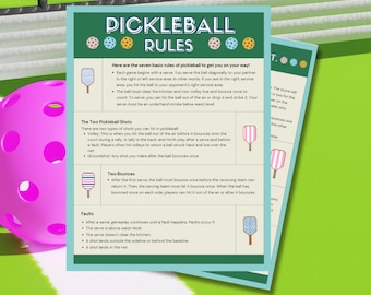 Pickleball Rules - Etsy