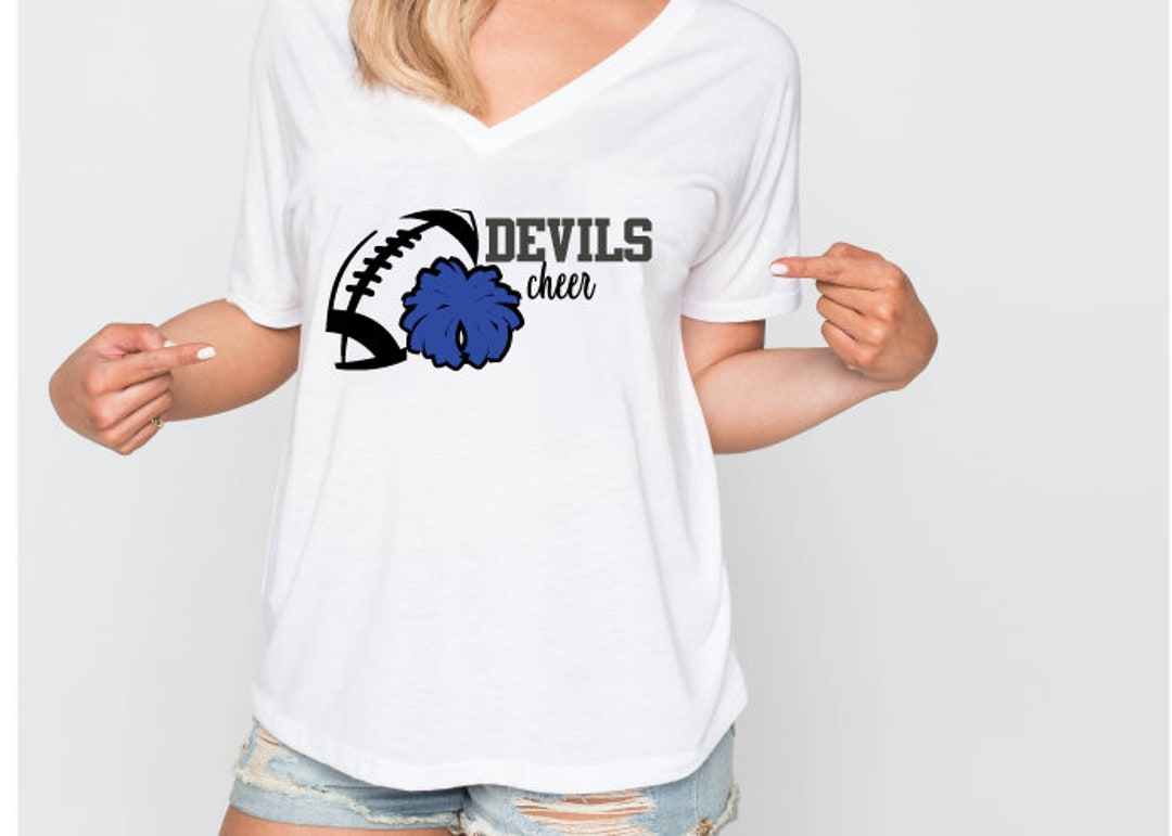 Devils Cheer SVG Devil Proud Mom Cheer Squad Pep Tribe Tshirt School ...