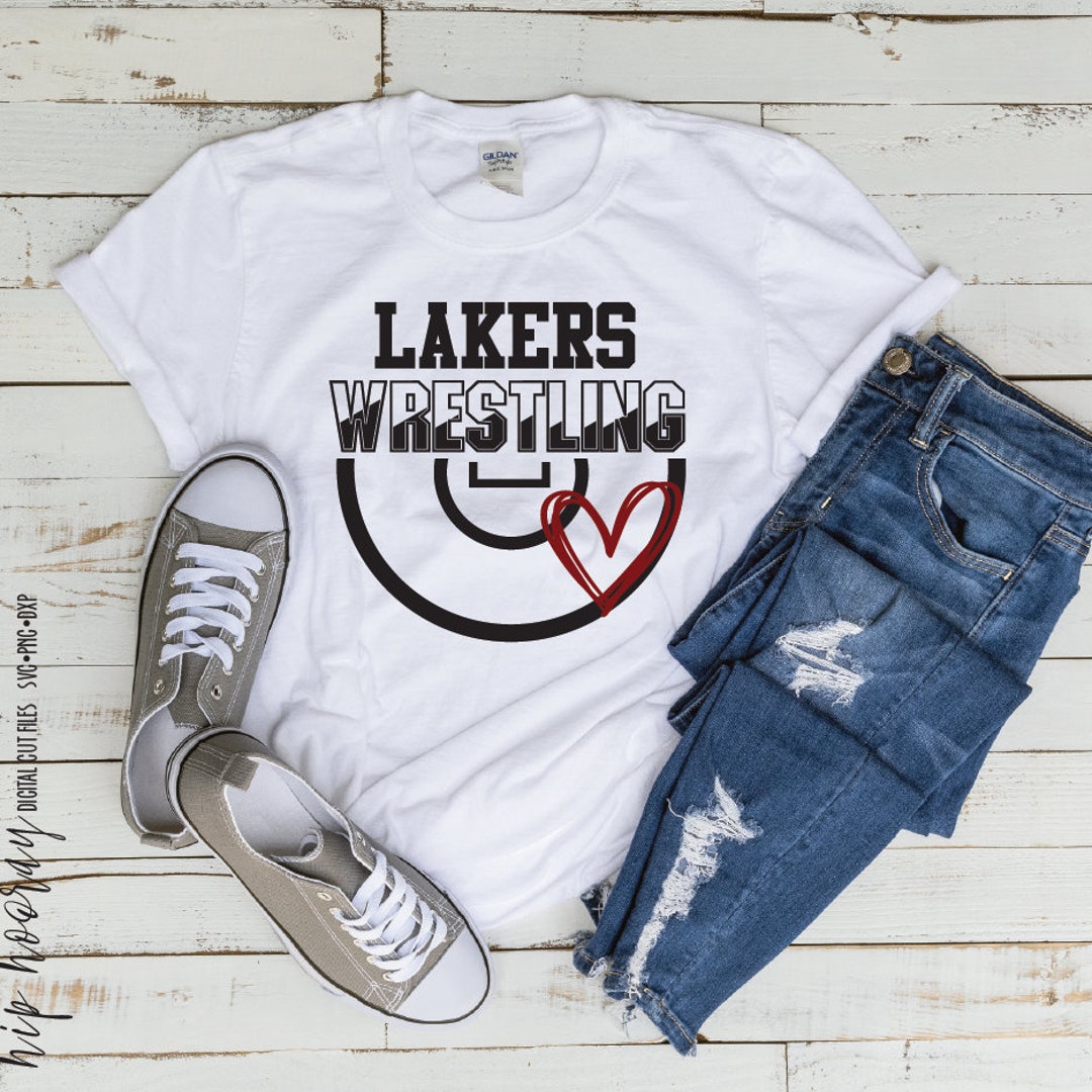 Laker Wrestling SVG Lakers Mat Mom Tee Shirt Wrestle Cricut Cut Files ...