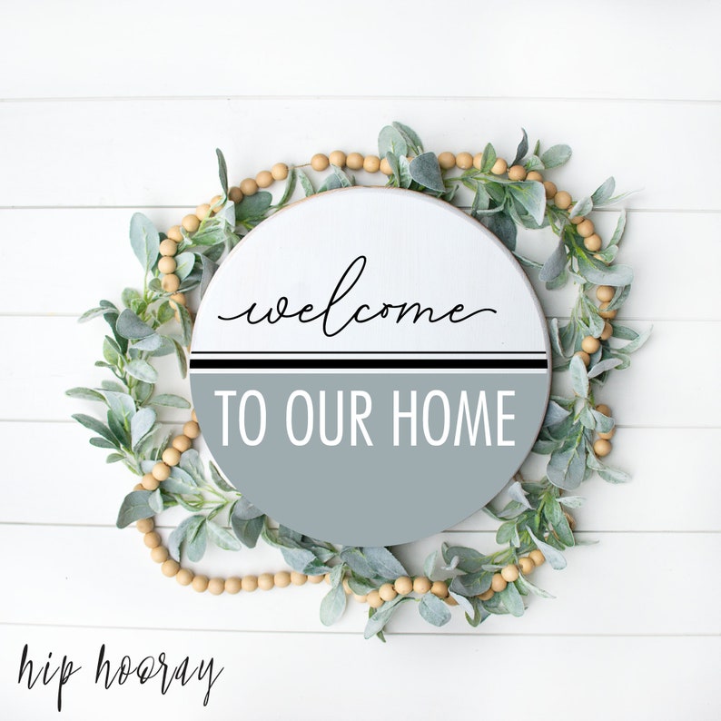 Welcome to Our Home SVG Farmhouse SVG Welcome Round Wreath Svg Door ...