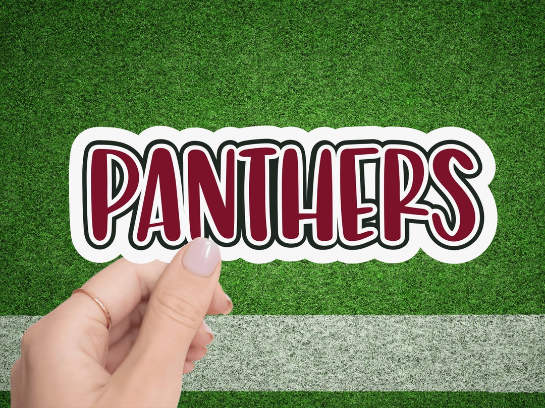 Panthers Sticker Svg Cut File Sticker Digtal Download Panther Football ...