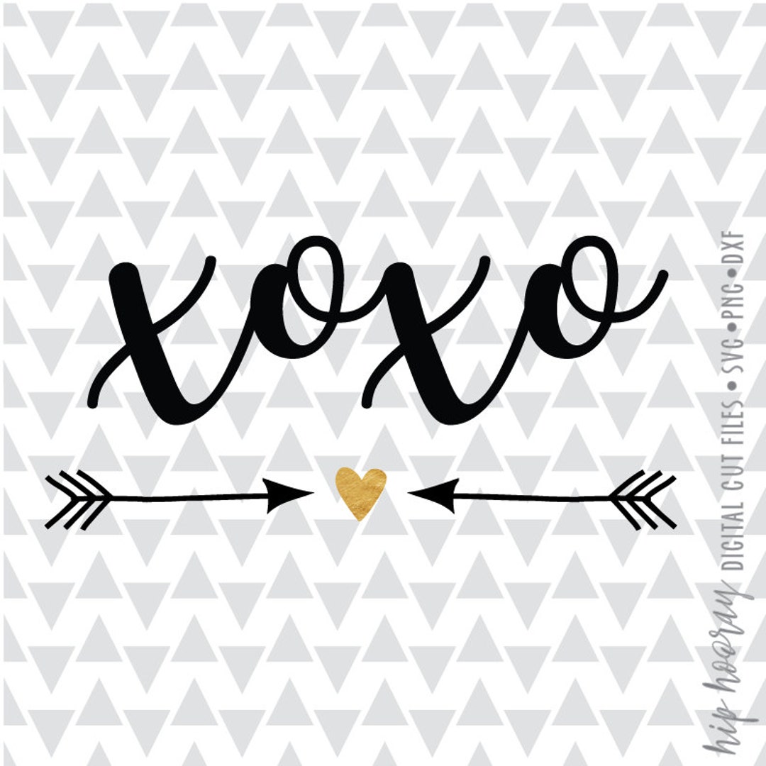 XOXO Svg, Arrow Svg Valentine Day Tee Wedding Svg Heart Cameo Cut File ...