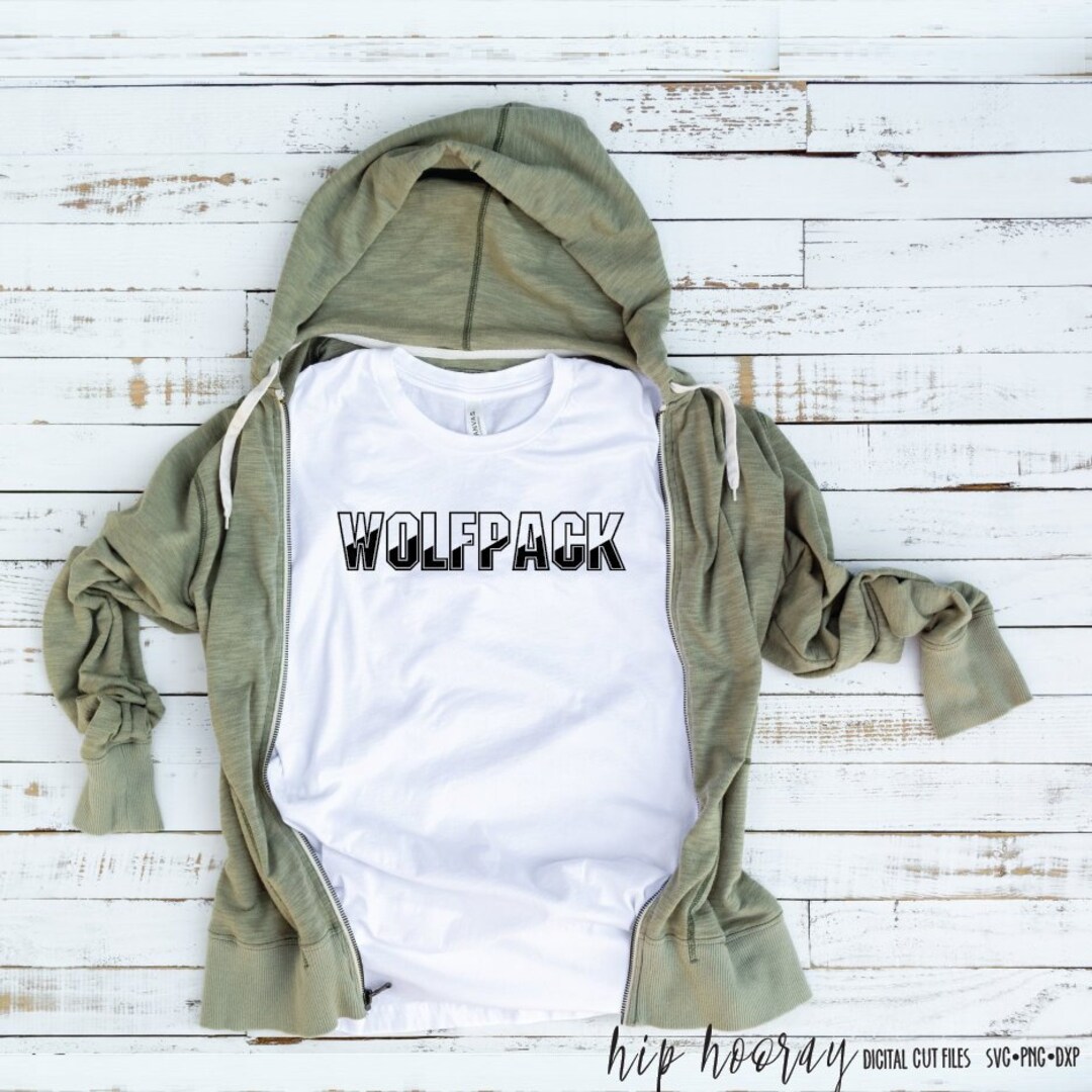Wolfpack SVG Cheer Soccer Basketball Soccer Football Track LAX Mom T ...