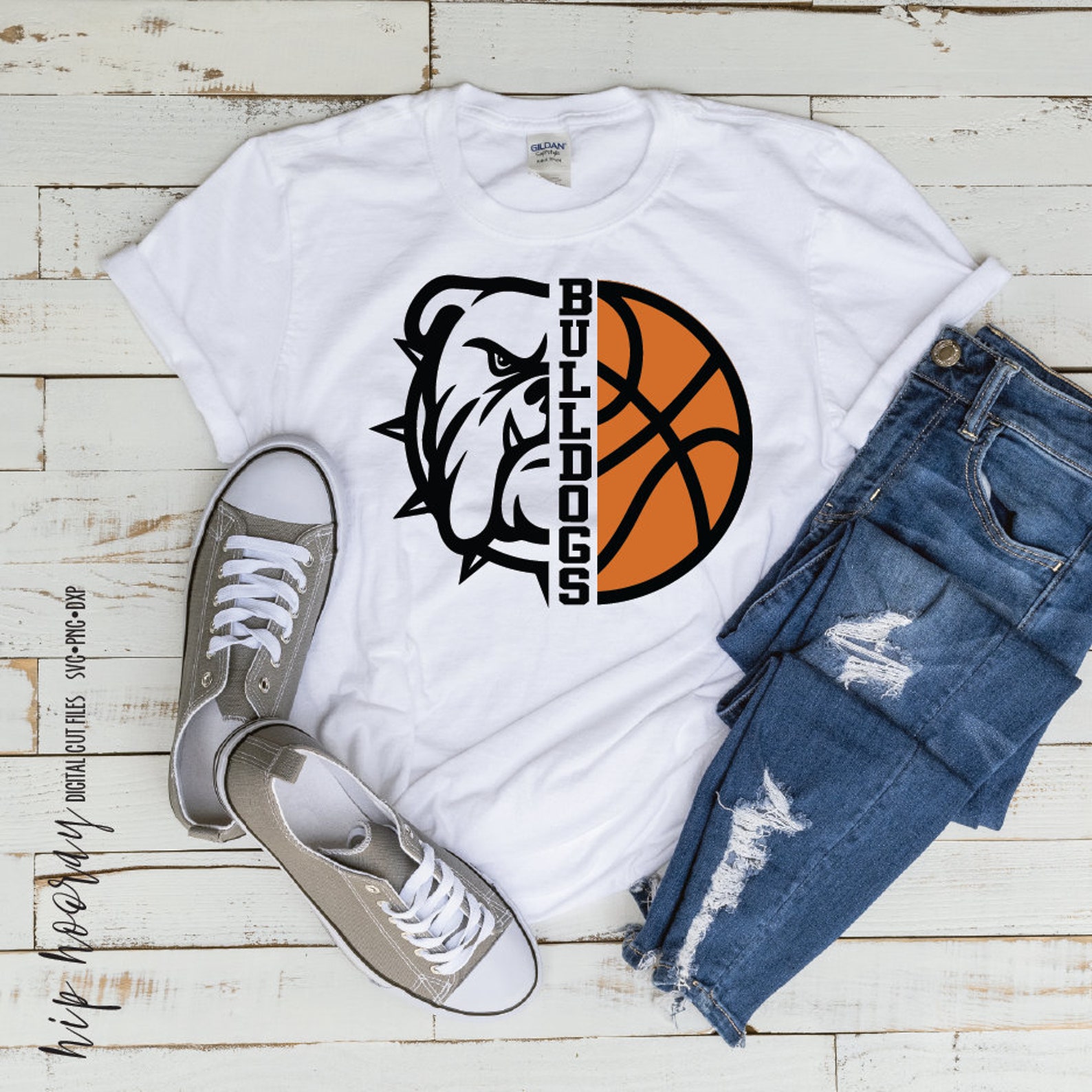 Bulldogs Basketball SVG Filled Color Bulldog Mom Love Heart T-shirt ...
