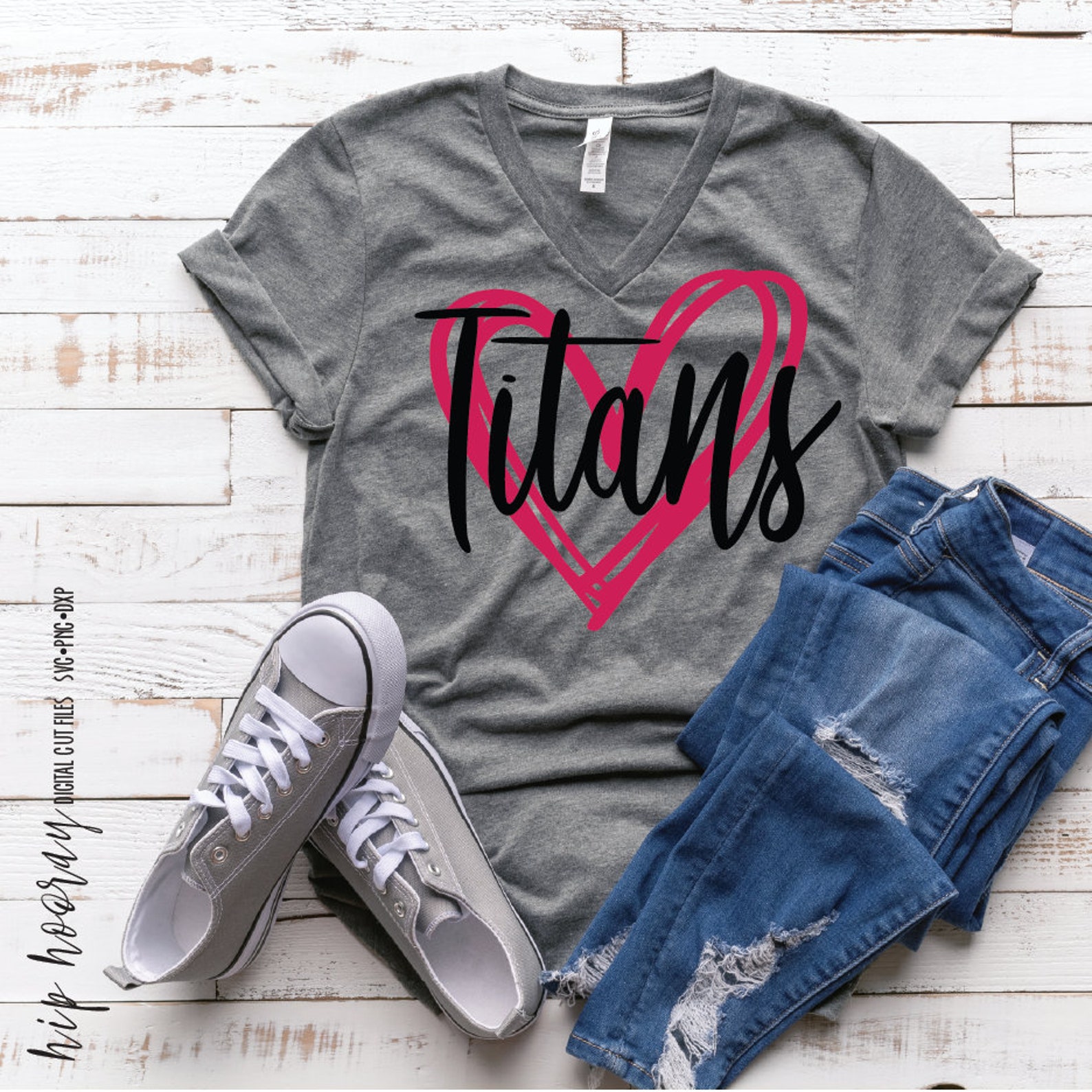 Titans Heart SVG Football Soccer Team Basketball Baseball Mascot Cut ...