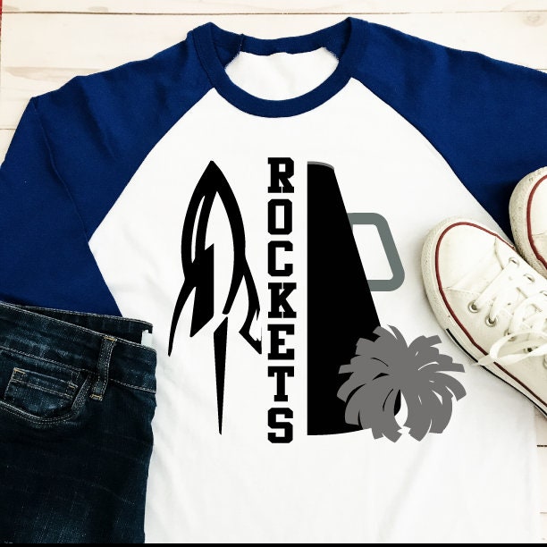 Rockets Cheer SVG Football BasketBall Cheerleading Coach Mom | Etsy