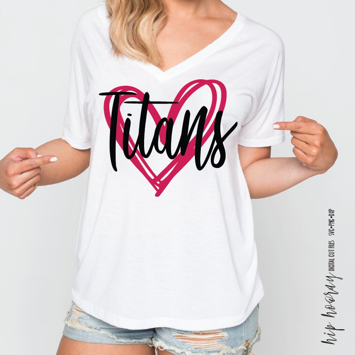 Titans Heart SVG Football Soccer Team Basketball Baseball Mascot Cut ...