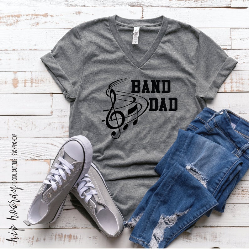 Band DAD SVG Music Marching Band Music Note Dad Tshirt - Etsy