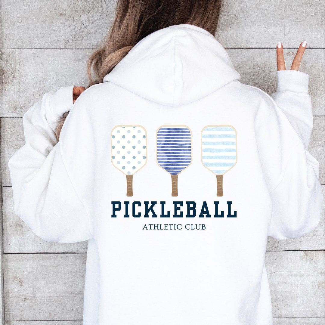 Pickleball Paddles PNG Blue Preppy Set Digital JPG Social Club Preppy ...