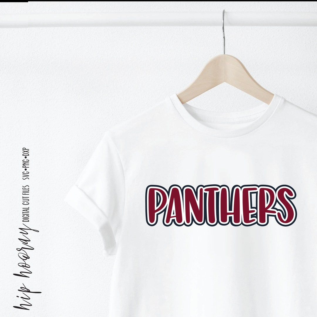 Panthers Svg Cut File Sticker Digtal Download Panther Football Baseball ...