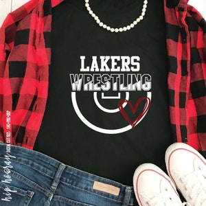 Laker Wrestling SVG Lakers Mat Mom Tee Shirt Wrestle Cricut Cut Files ...