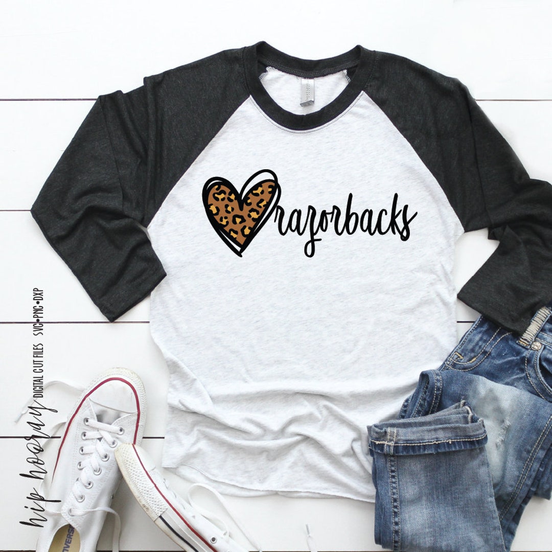 Razorback Leopard Heart Arkansas SVG Wooie Soo Pig Football Soccer ...