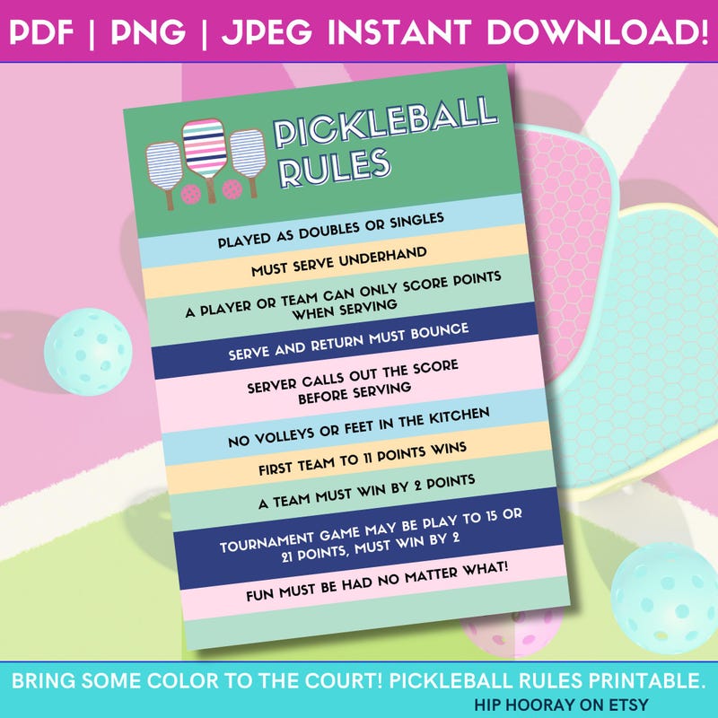 Pickleball Rules Funny - Etsy