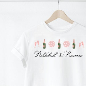 Pickleball and Prosecco SVG Champagne PNG Clipart Custom Bachelorette ...
