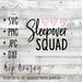 Sleepover SVG PNG Squad Sleepover Sublimation Print Watercolor Girls ...