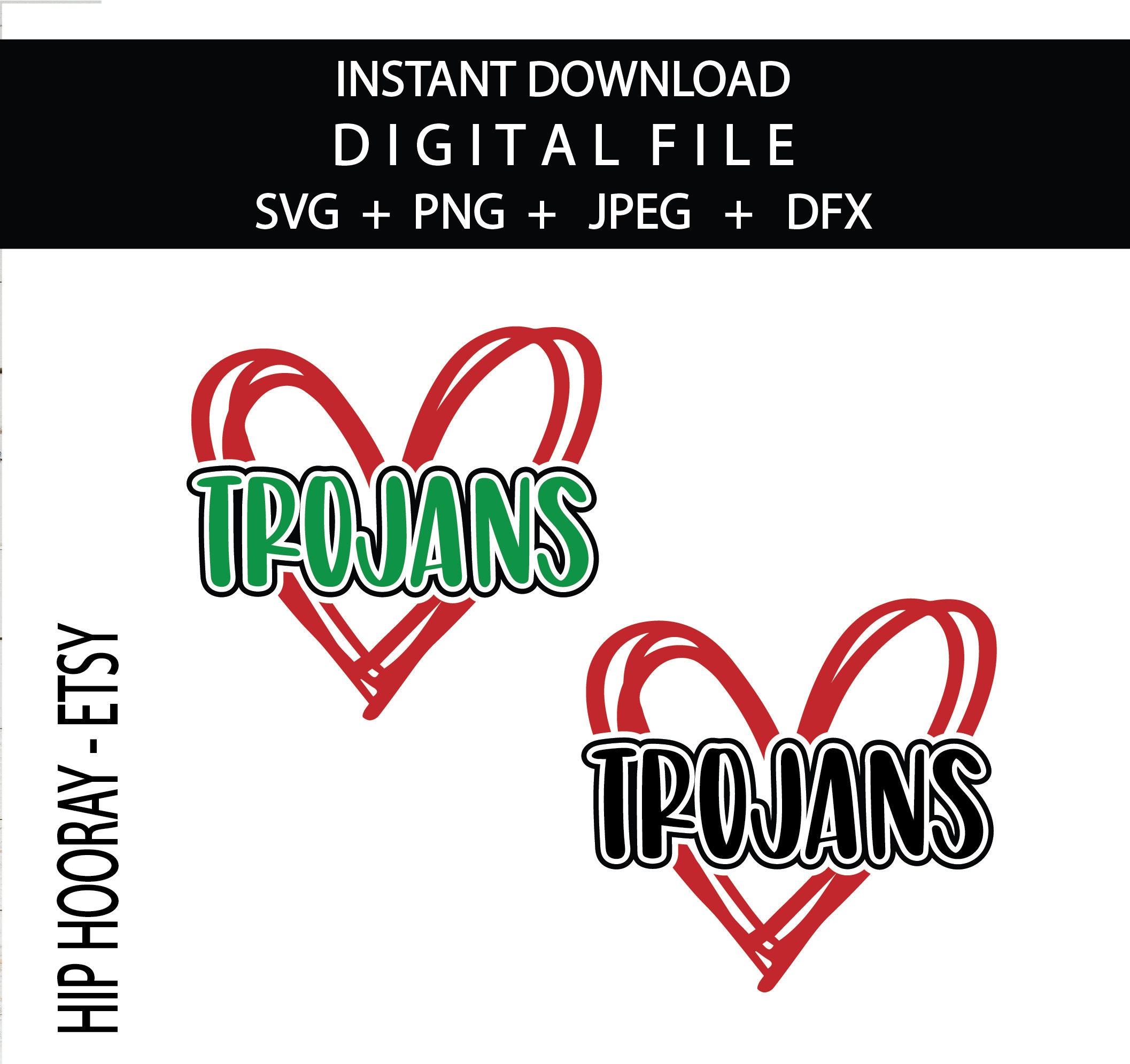 Trojans Svg Sticker Cut File PNG Trojan Football Baseball Volleyball ...